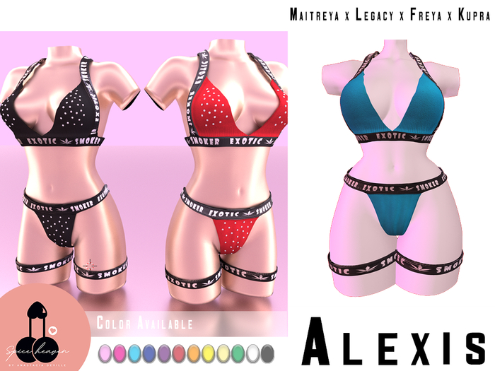 Second Life Marketplace [sh] Alexis Bikini Aqua